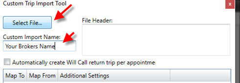 Creating Custom Imports File Format